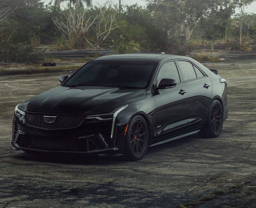 Cadillac CT4-V Blackwing Lowered On Vossen ML-X2 Wheels Cadillac CT4-V Blackwing Lowered On Vossen ML-X2 Wheels